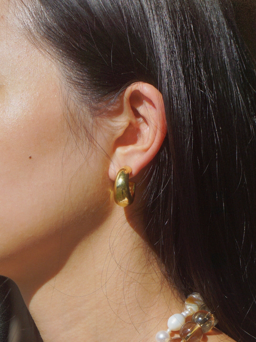Gold Heirloom Hoops – NST Studio
