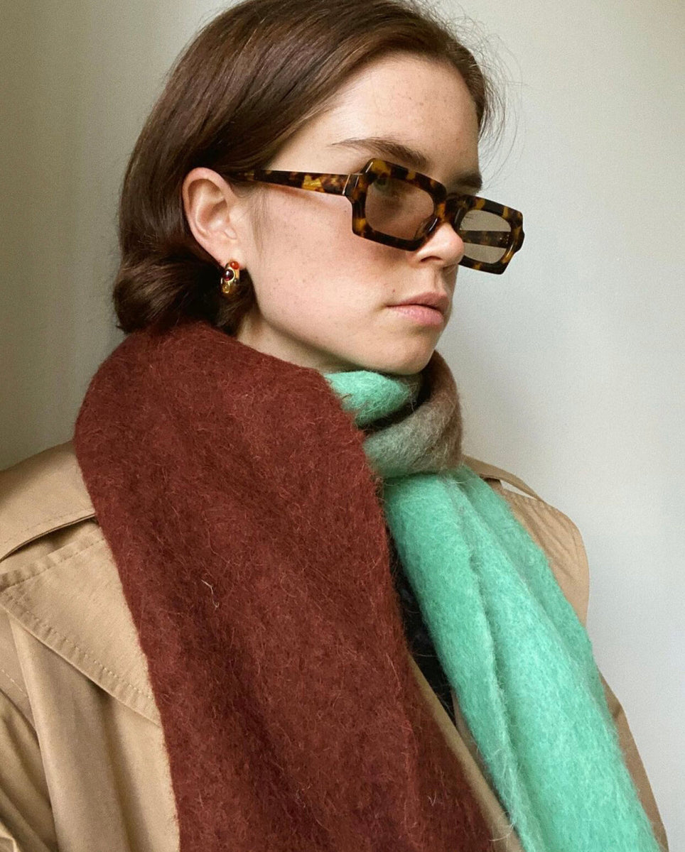 Gold Heirloom Gem Hoops – NST Studio